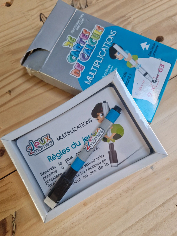 36 Cartes De Calculs Multiplications Jeux 2 Momes Pour Apprendre Les