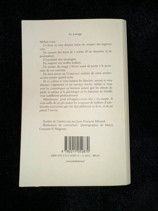 Livre Louis Sachar Le Passage Vinted