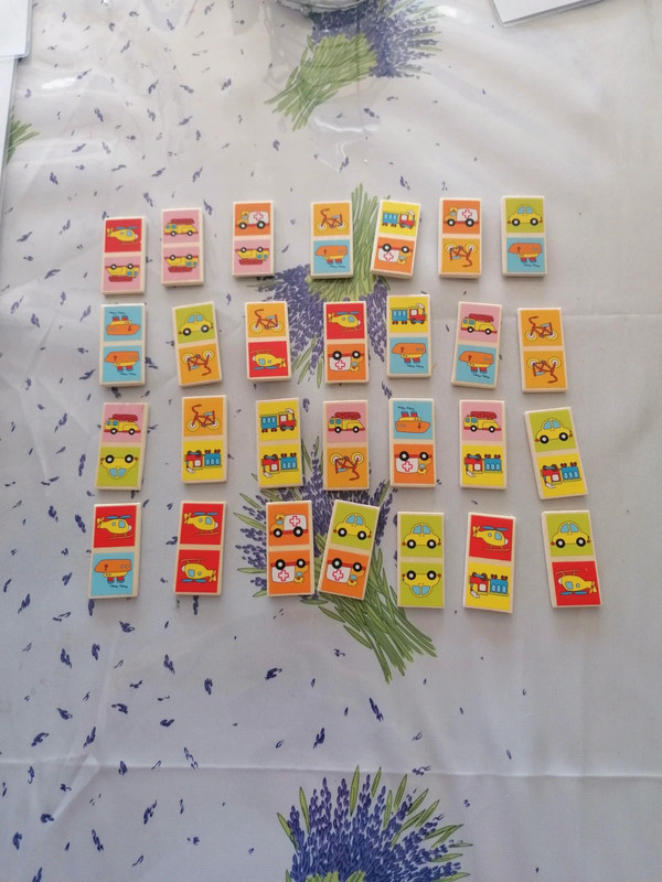 Jeu de domino en bois sur les moyens de transport | Vinted Jeu de domino en bois sur les moyens de transport | Vinted