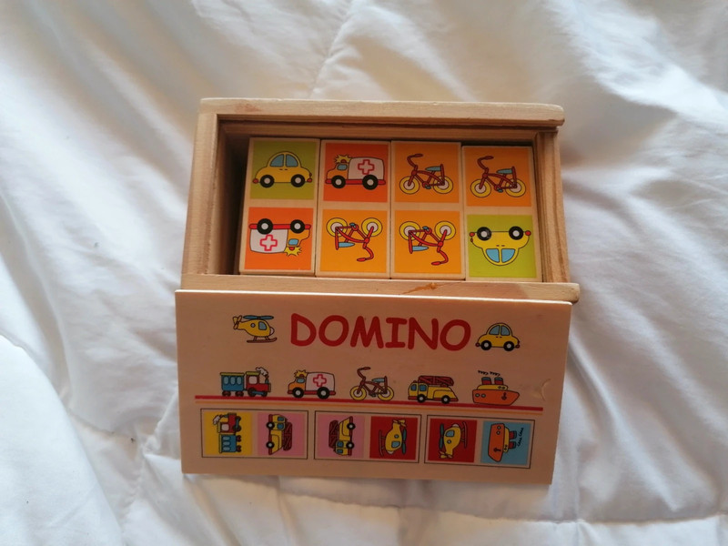 Jeu de domino en bois sur les moyens de transport | Vinted Jeu de domino en bois sur les moyens de transport | Vinted