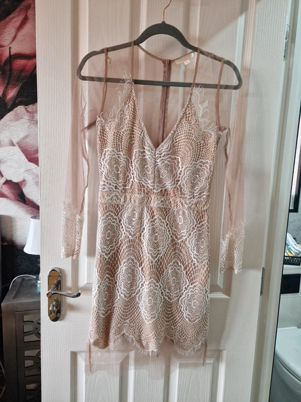 Sexy Nude And White Party Dress Vinted