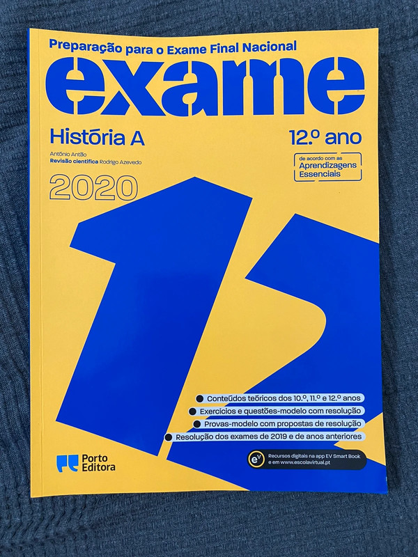Preparação para o Exame Final Nacional - História A - 12.º Ano | Vinted Preparação para o Exame Final Nacional - História A - 12.º Ano | Vinted